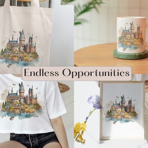 Wizard School Clipart Bundle, Magic School, Witch and Wizard Png. Wands ...