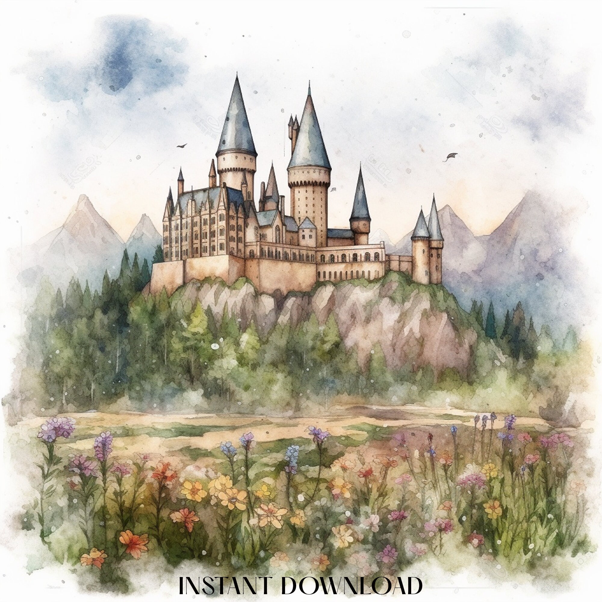 Wizard School Clipart Bundle, Magic School, Witch and Wizard Png ...