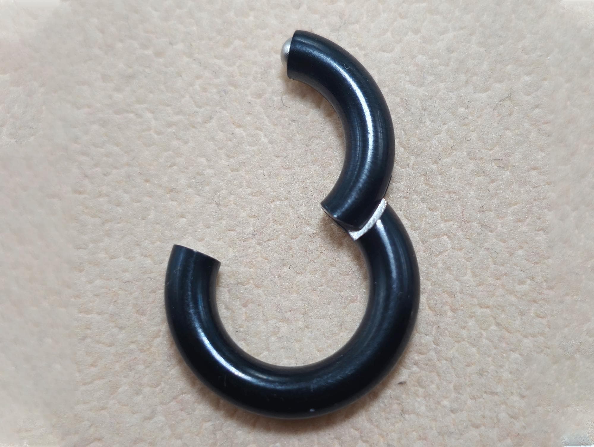 Titanium Prince Albert Piercing Segment Ring 12G 10G 8G 6G 4G 2G 1G 0G ...