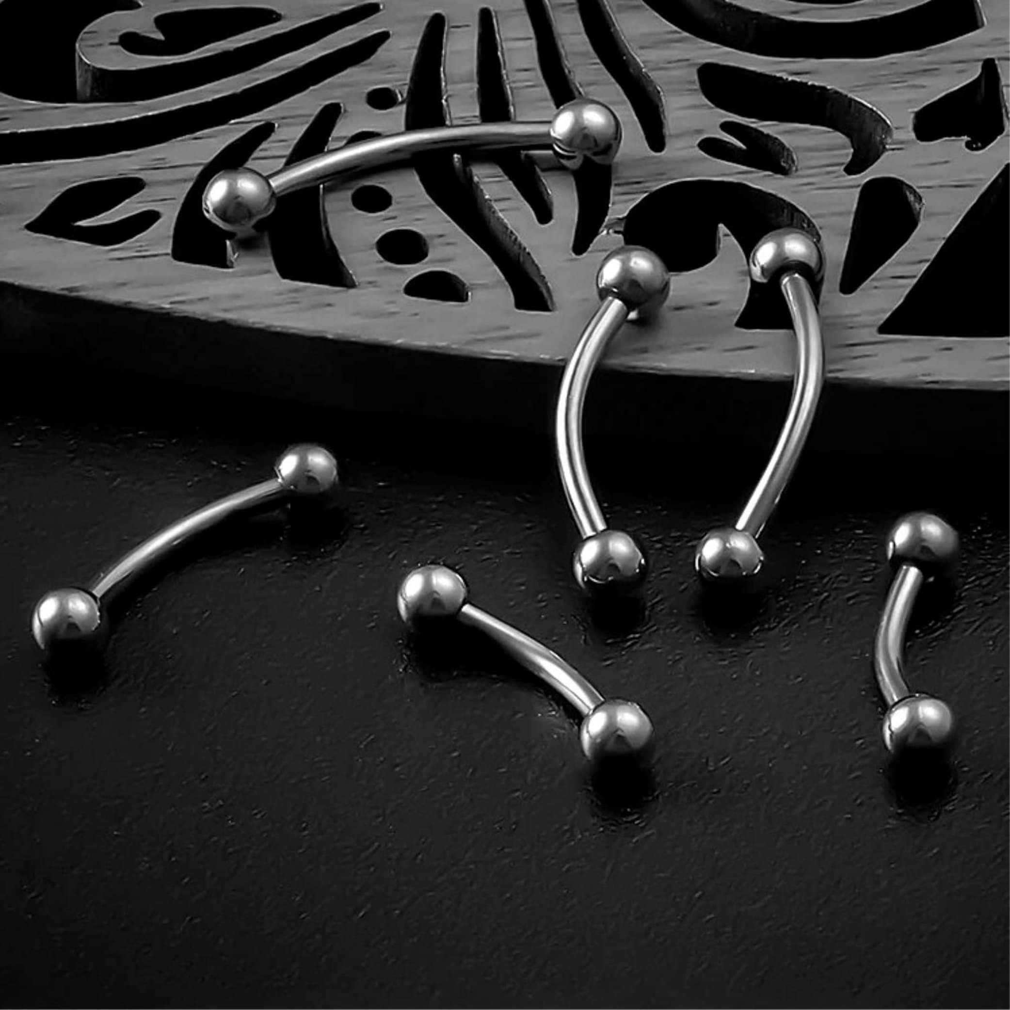 Titanium Curved Barbell Banana Piercing 16g 14g Bent | Etsy