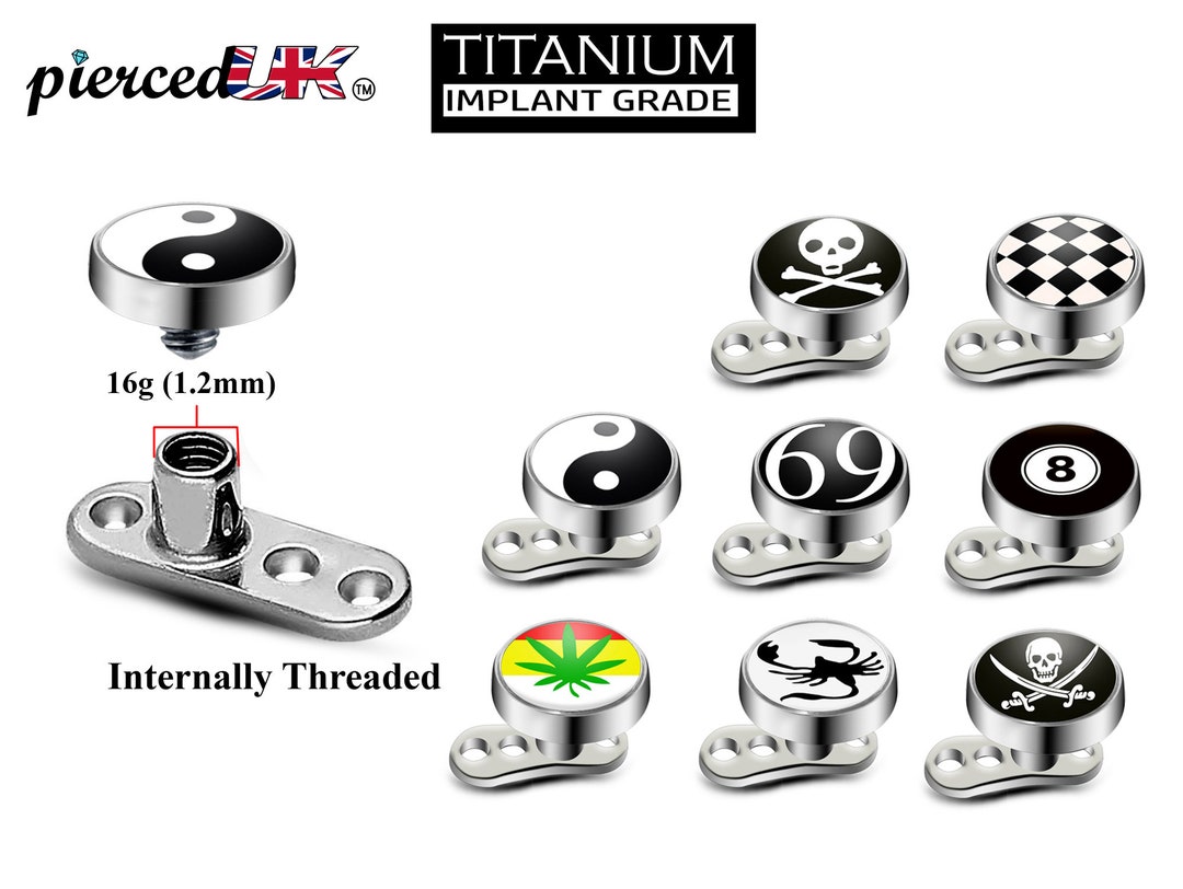Titanium Dermal Anchor, Dermal Piercing Micro Dermal Implant Piercing ...