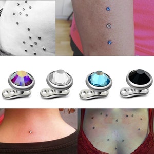 Dermal Piercing, Titanium Dermal Anchor – Micro Dermal Implant Piercing ...
