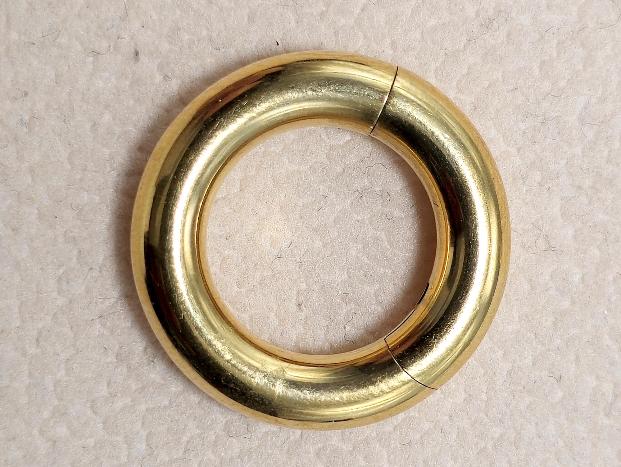 Titanium Prince Albert Piercing Segment Ring 12G 10G 8G 6G 4G 2G 1G 0G ...