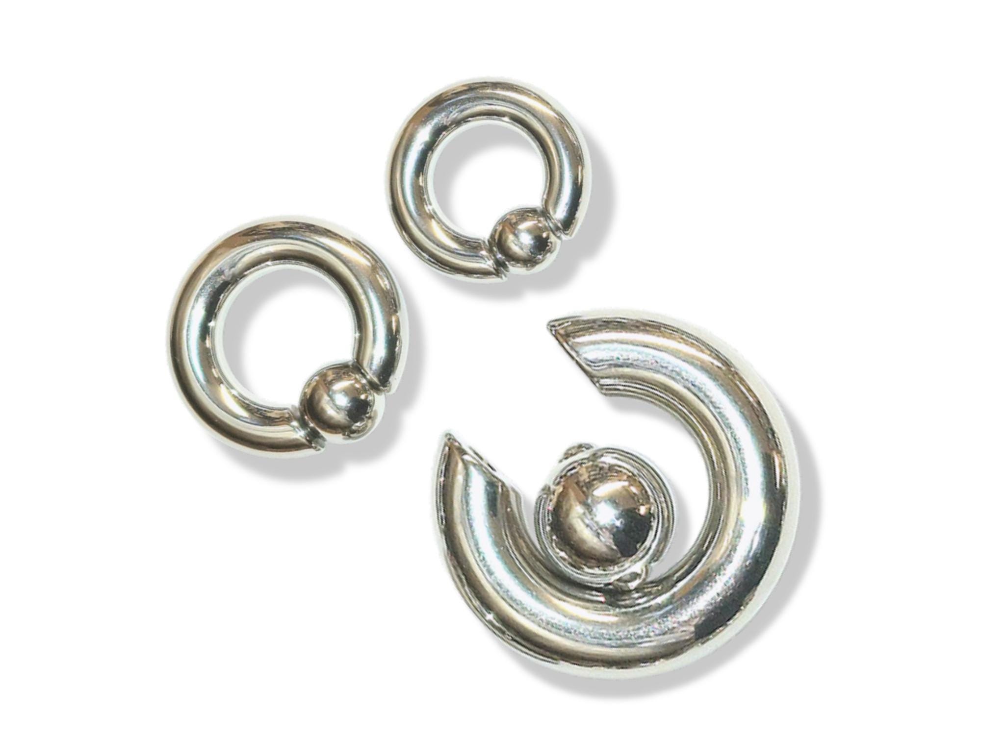 Prince Albert Piercing Jewelry Titanium Implant Captive Bead Hoop CBR ...