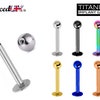 Titanium Labret Stud, Lip Piercing Flatback Labret Earring 18g, 16g ...