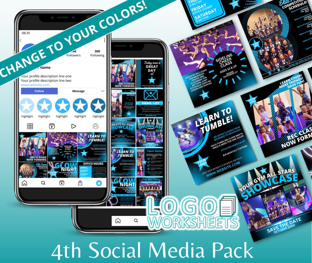 4th Social Media Pack - Etsy