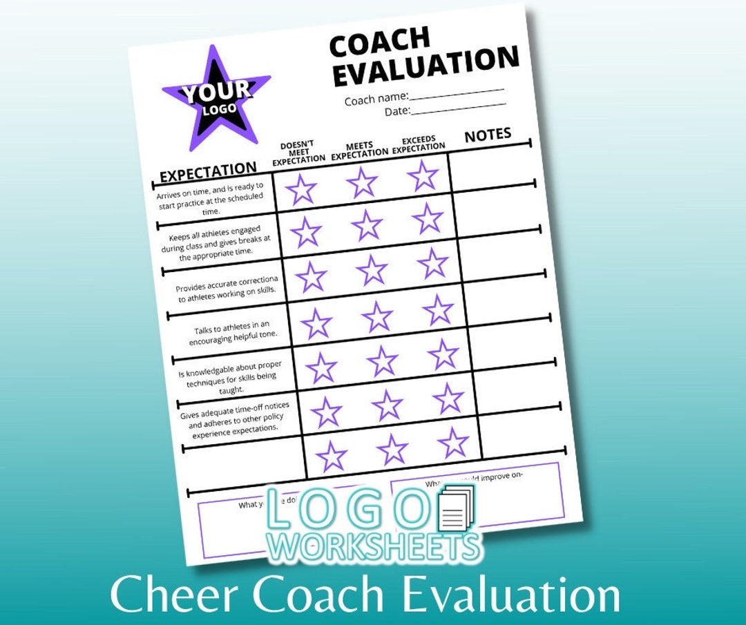 Coach Evaluation Form Template - Etsy