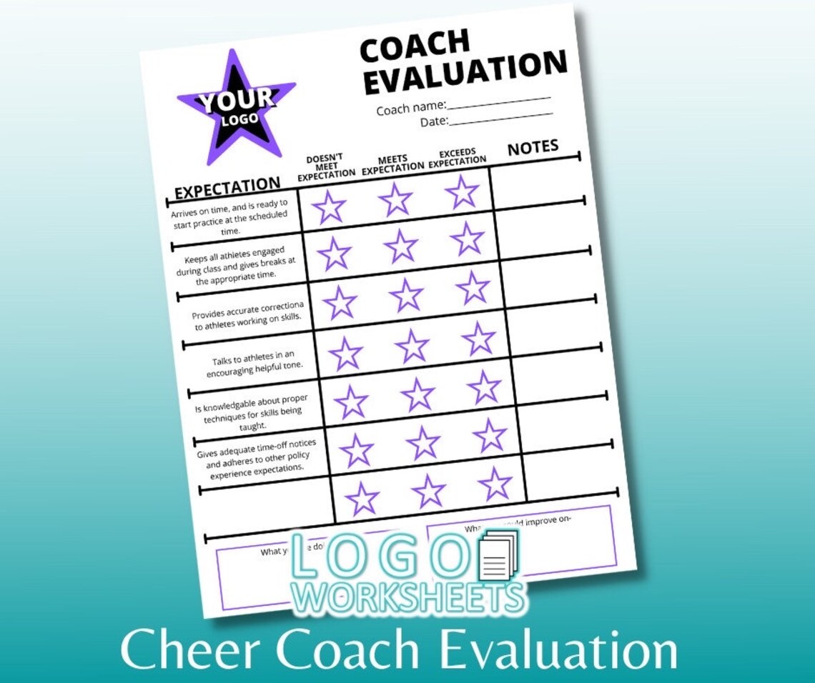 Coach Evaluation Form Template - Etsy