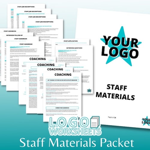 Staff Materials Packet Template - Etsy