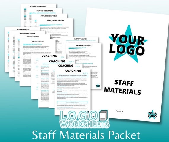 Staff Materials Packet Template - Etsy