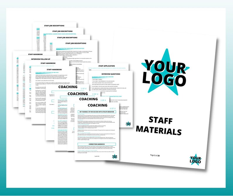 Staff Materials Packet Template - Etsy