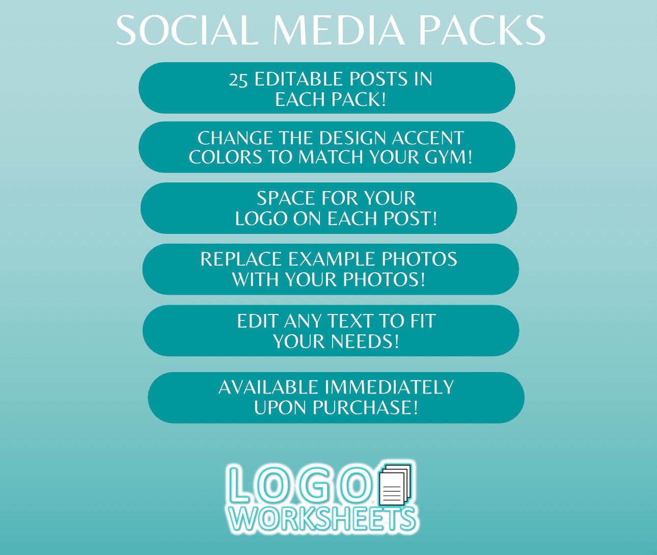 1st Social Media Pack Template - Etsy