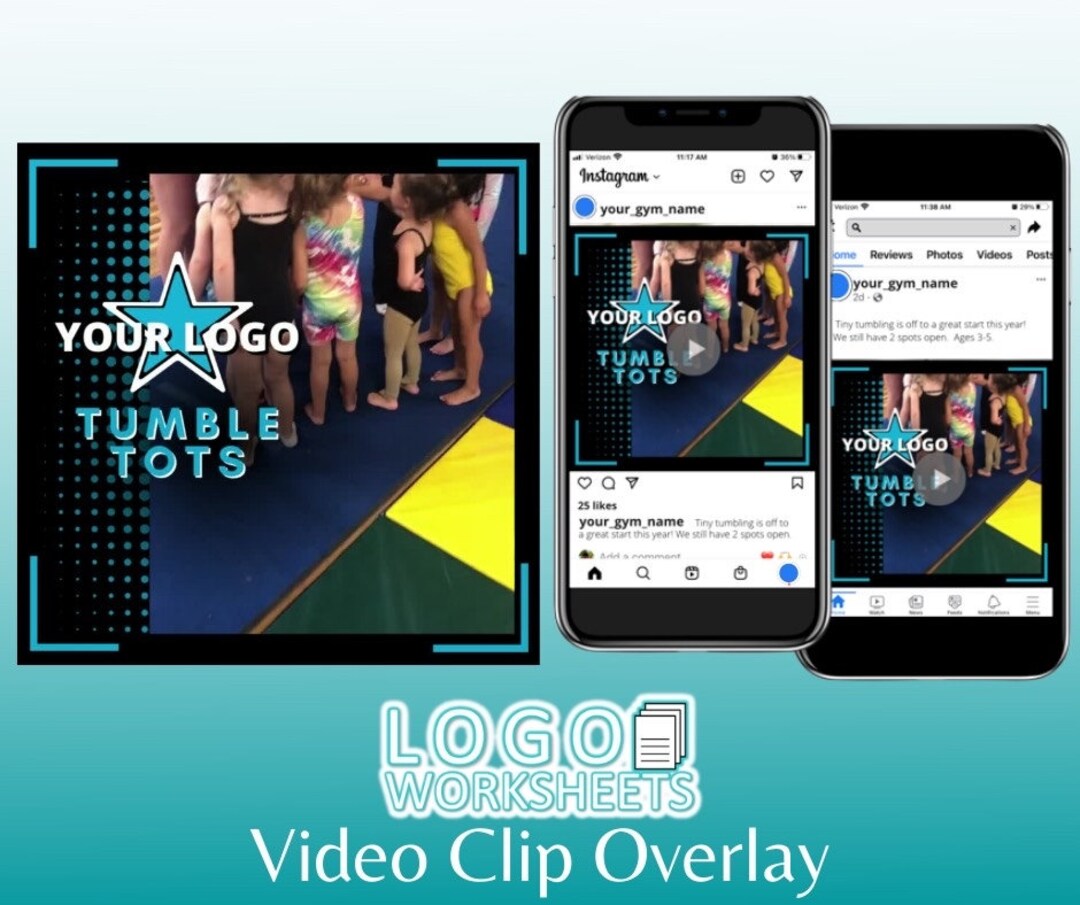 Video Clip Overlay Template - Etsy