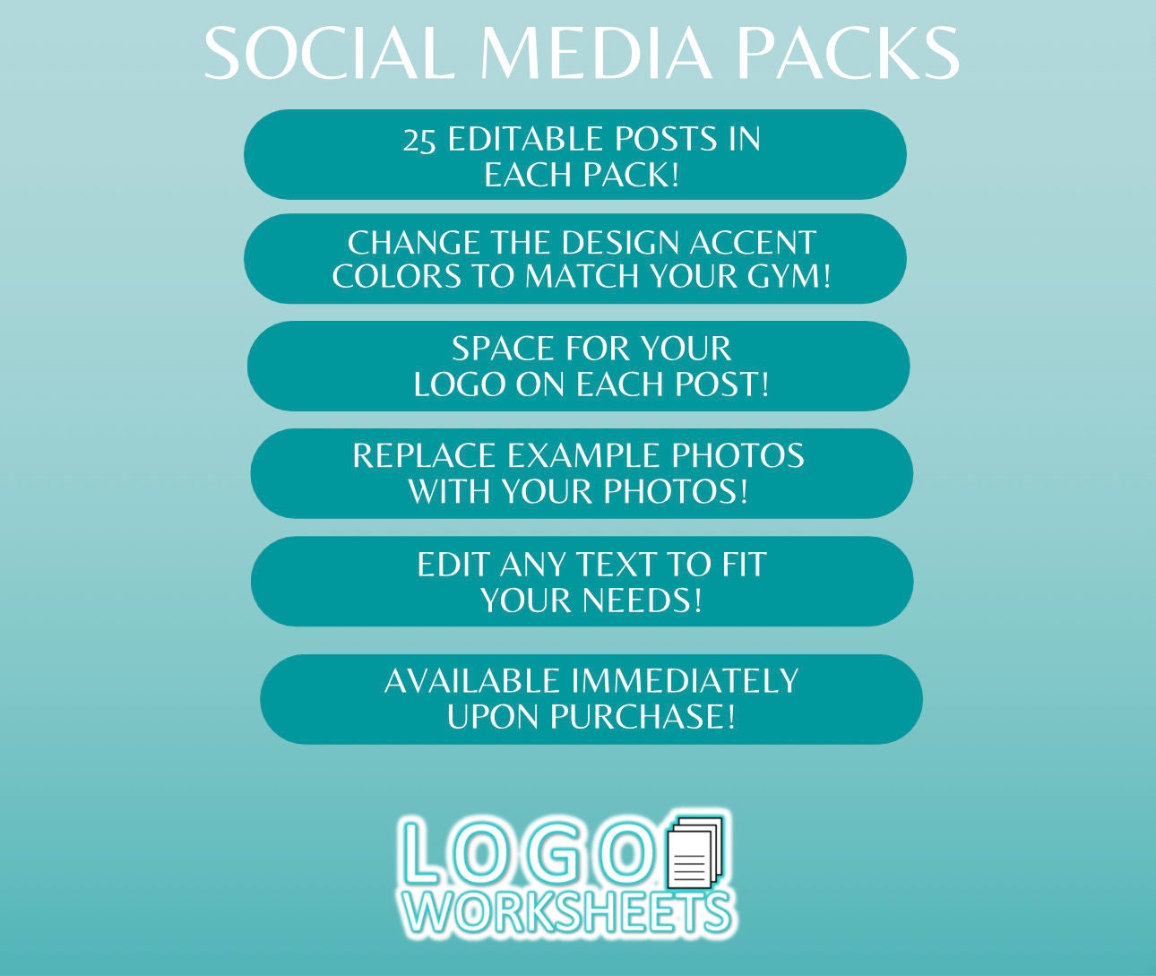 2nd Social Media Pack Template - Etsy