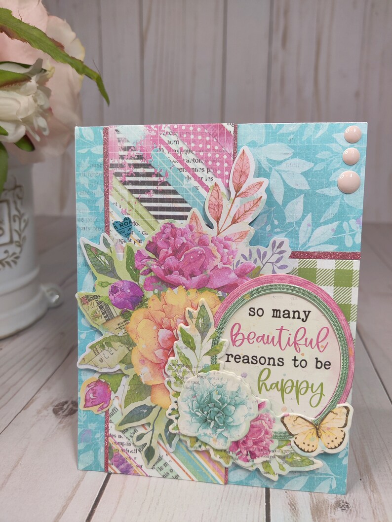 Reasons to Be Happy Handmade Greeting Card - Etsy