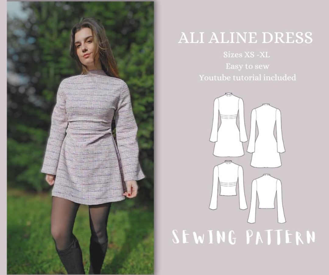 Ali Aline Dress PDF Sewing Pattern. - Etsy