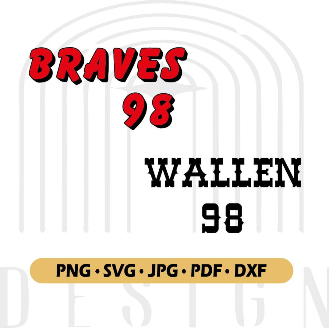 PNG, 98 Braves, One Thing at a Time, Morgan Wallen, RED/NAVY ...