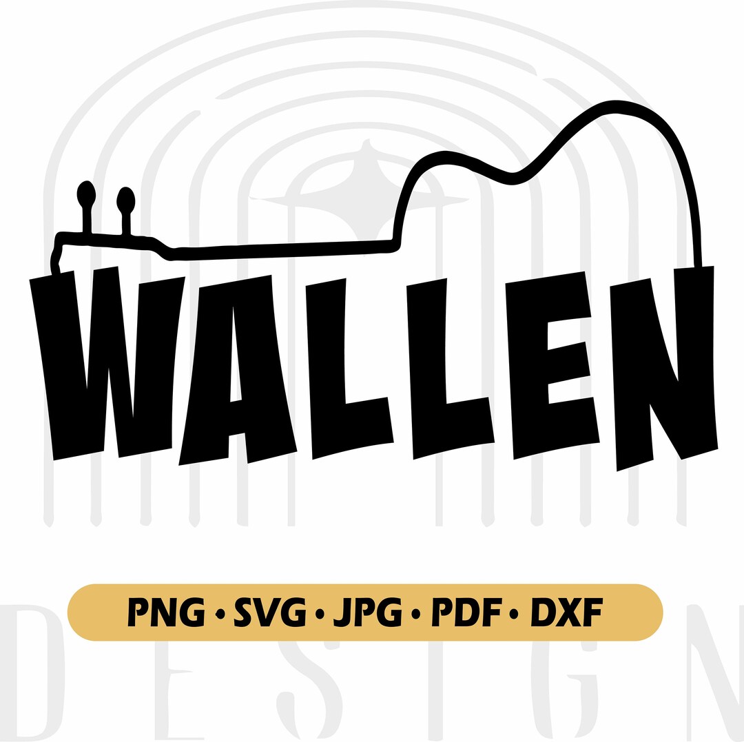 Wallen Guitar Svg, Concert Western Country Svg, Wallen Bullhead Svg ...