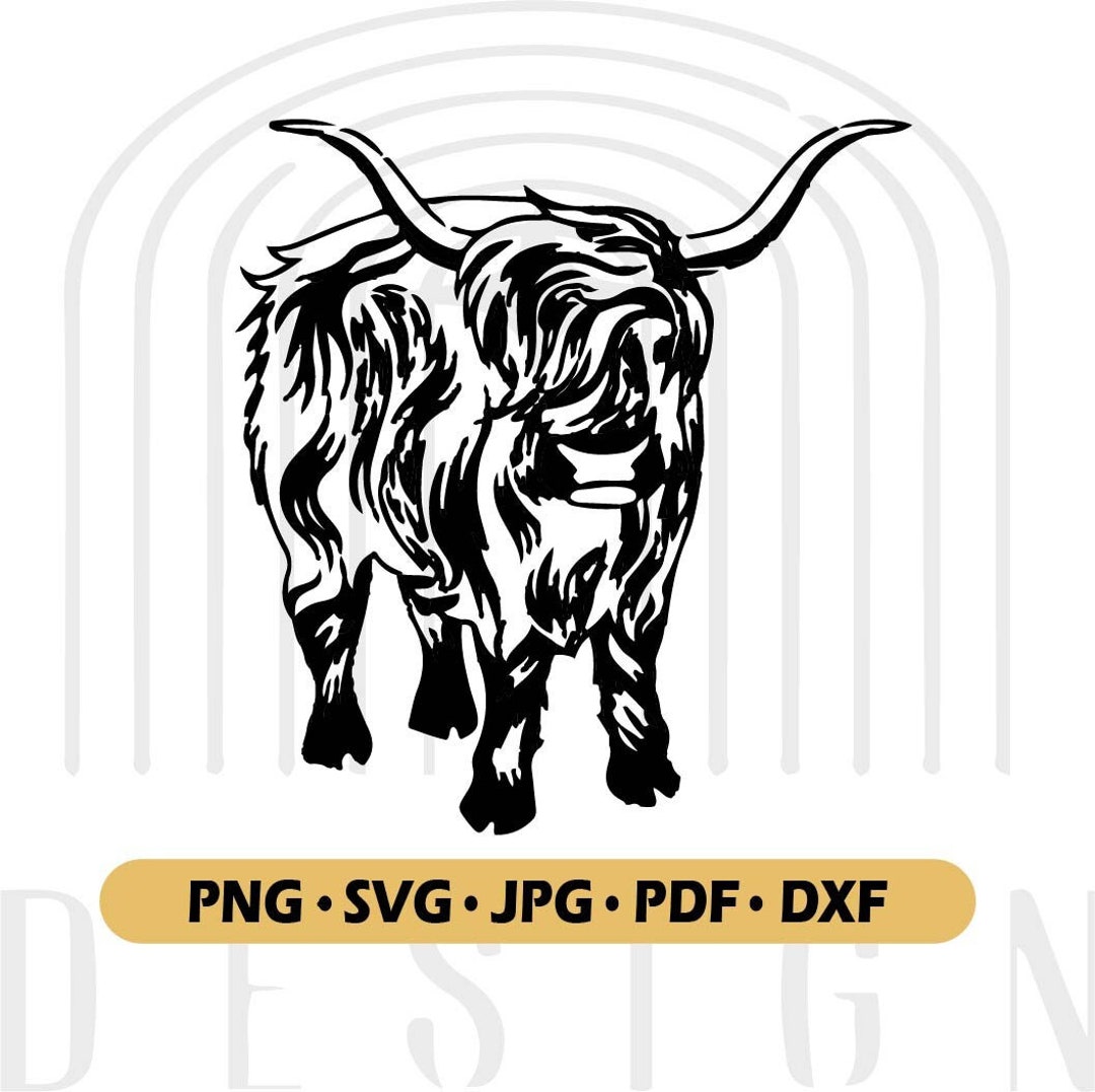 Highland Cow Machine Embroidery Designs, Pattern for Machine, Download ...