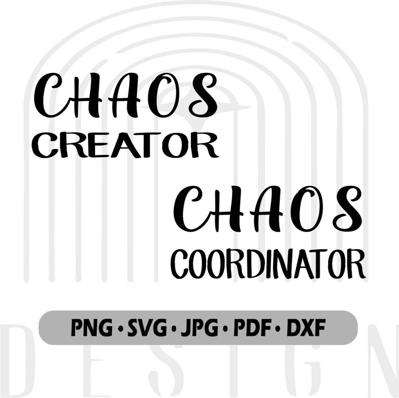 Chaos Coordinator Svg Chaos Creator SVG Matching Mom and - Etsy