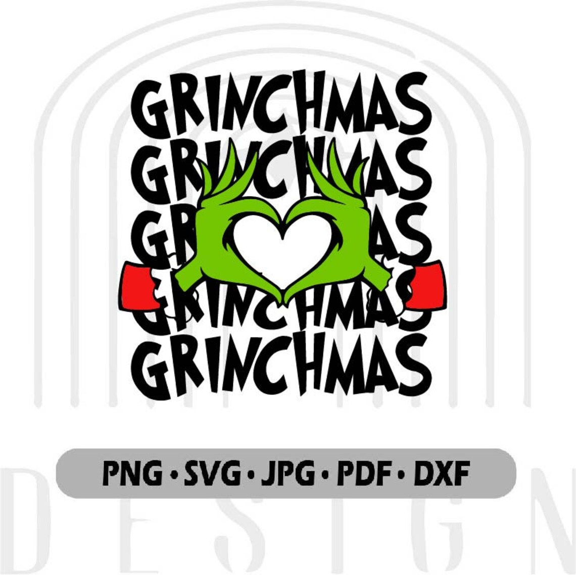 Grinchmas Grinch Heart Hands Grinch Svg Grich Png Christmas Grinch