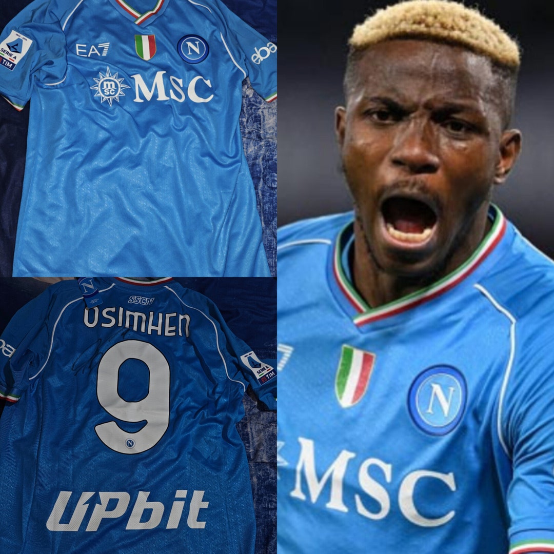 Jersey Shirt Signed Shirt OSIMHEN Ssc Napoli Autographed Football Shirt ...