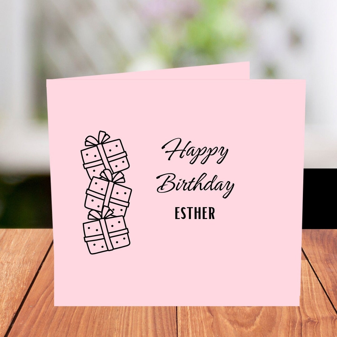 Personalised Presents Birthday Card // Personalised Card // - Etsy