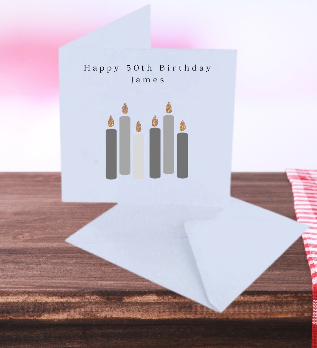 Personalised 50th Birthday Card // Personalised Card // Birthday Card ...