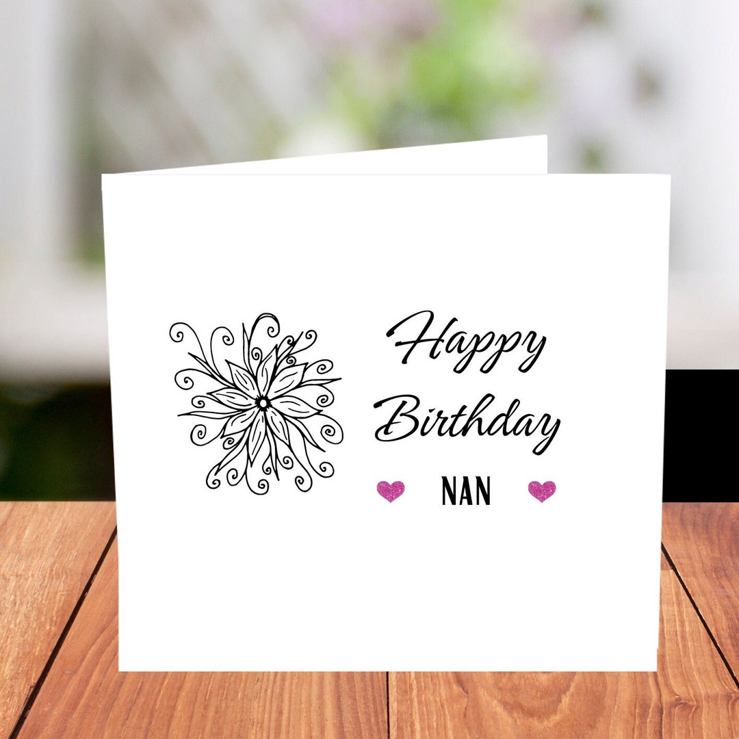 Nan Birthday Card // Birthday Card // Birthday Card for Nan - Etsy