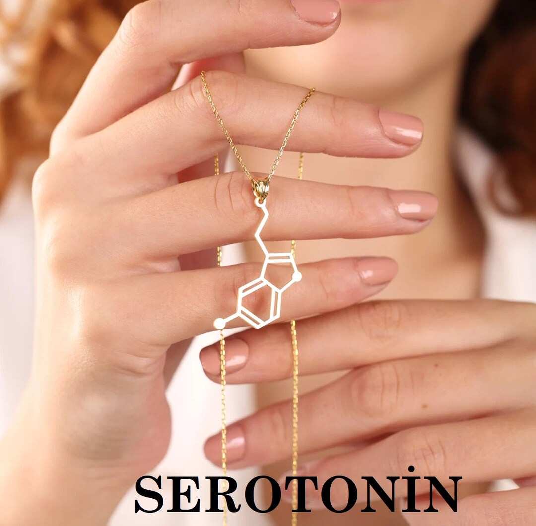Serotonin Necklace Chocolate Necklace Adrenaline Necklace - Etsy
