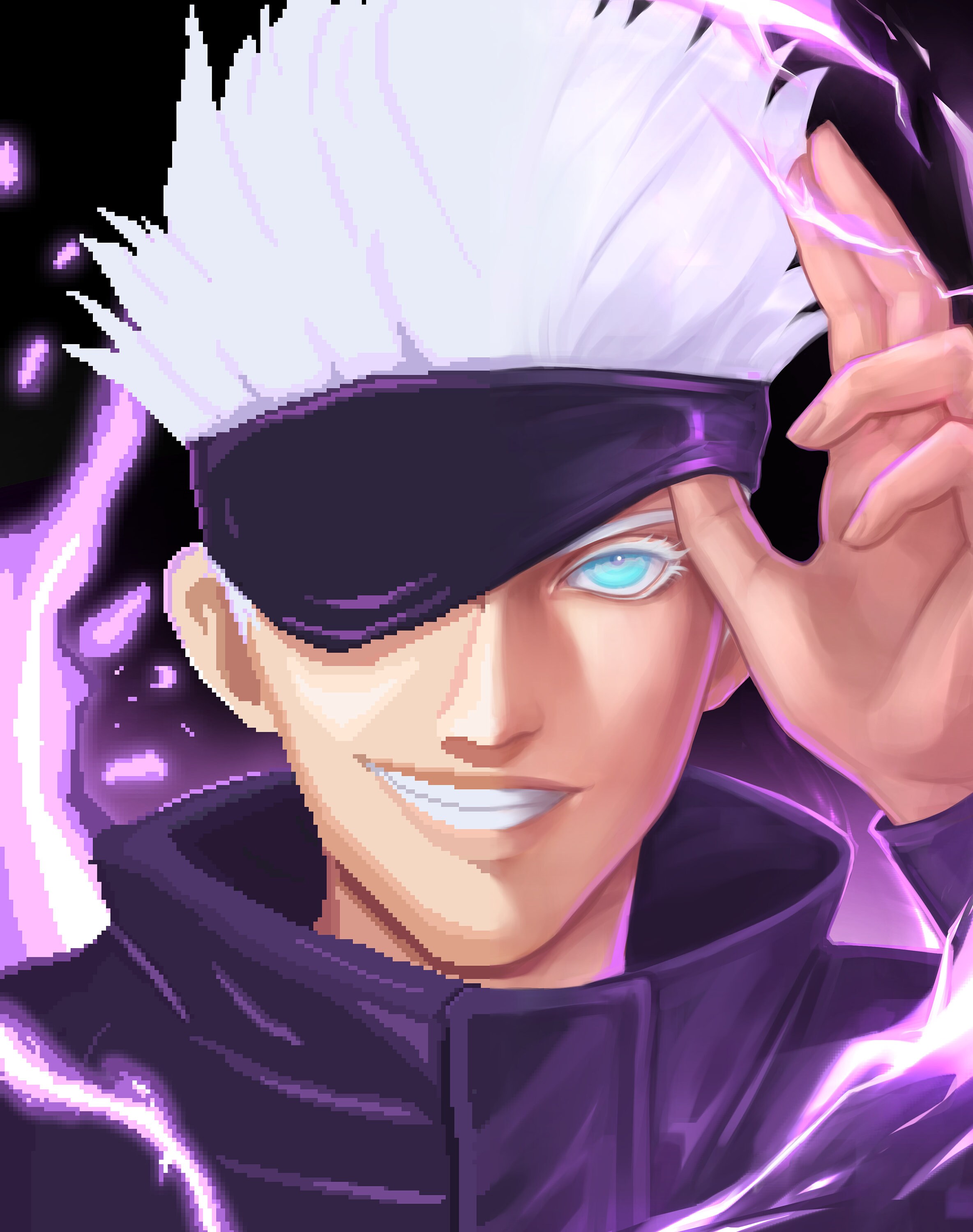 Gojo 11x14 Pixel Art Print - Etsy