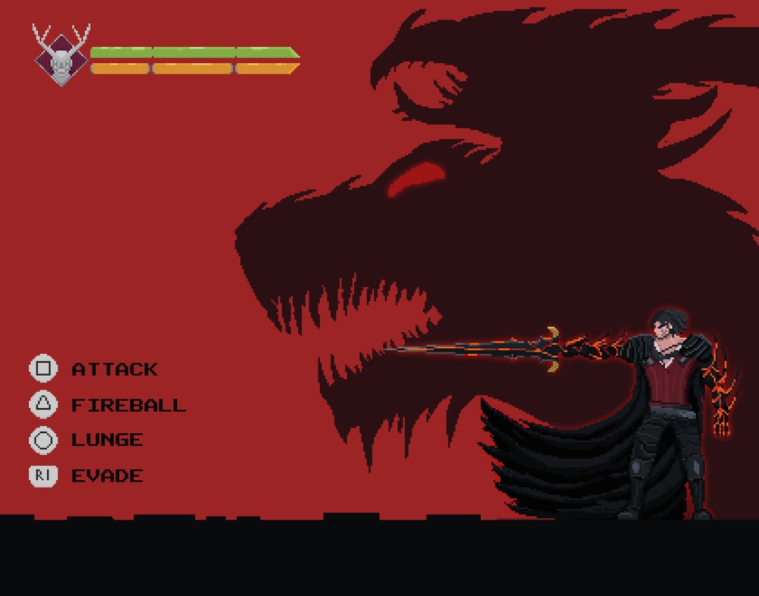 Clive Rosfield/ifrit 11x14 Pixel Art Print - Etsy