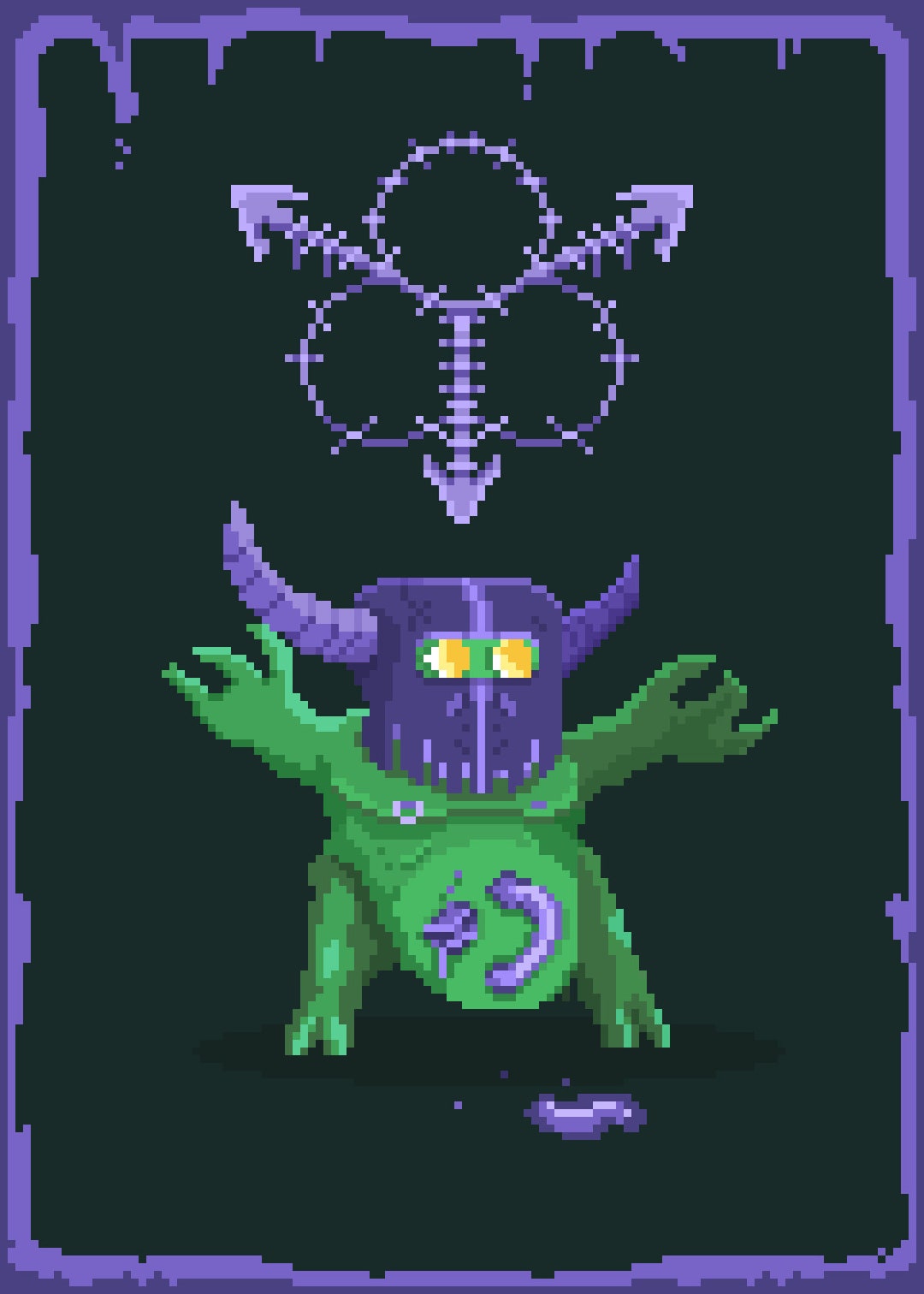 5 X 7 Warhammer Nurgling Pixel Art Print - Etsy