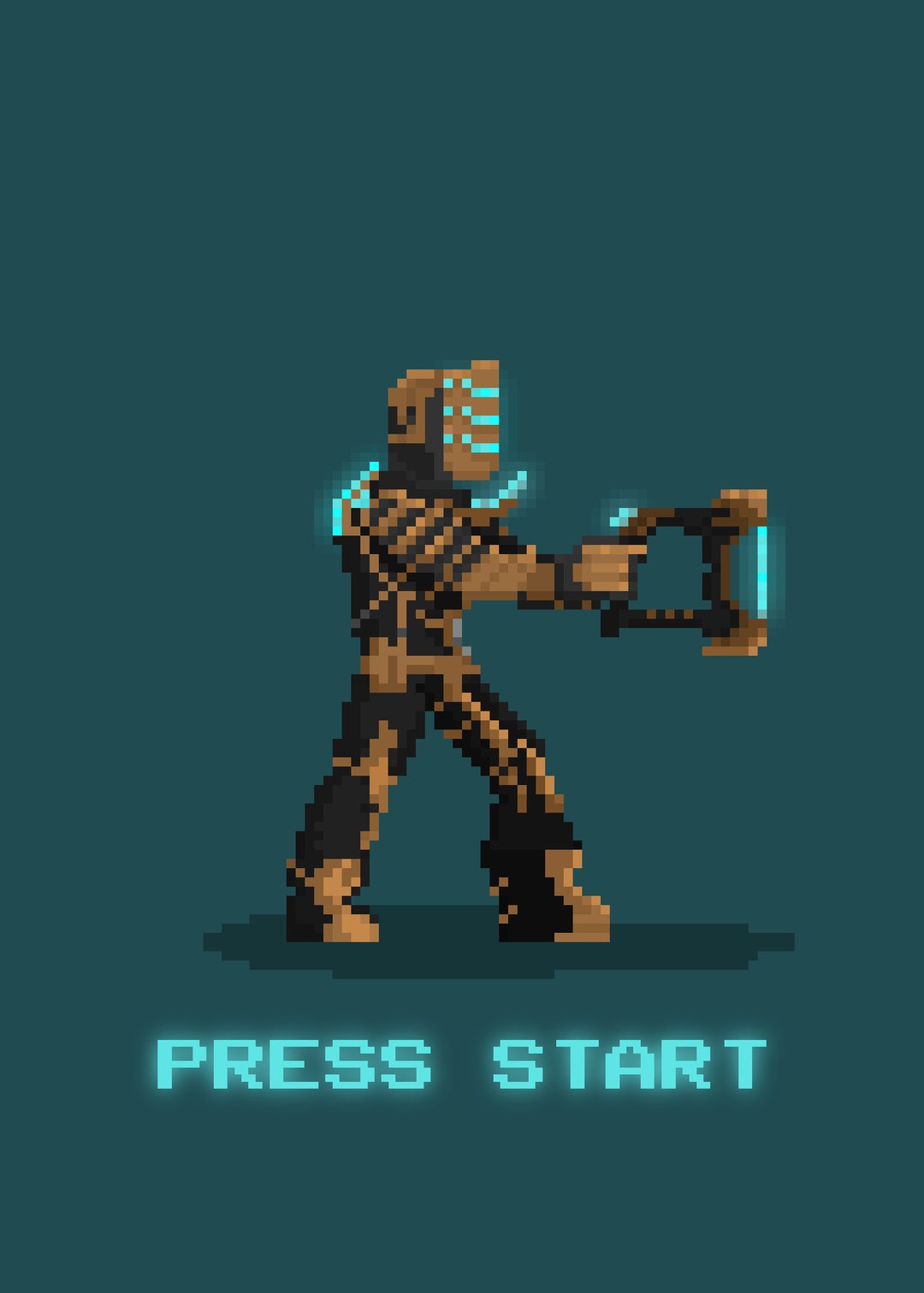 5 X 7 Isaac Clarke Pixel Art Print - Etsy