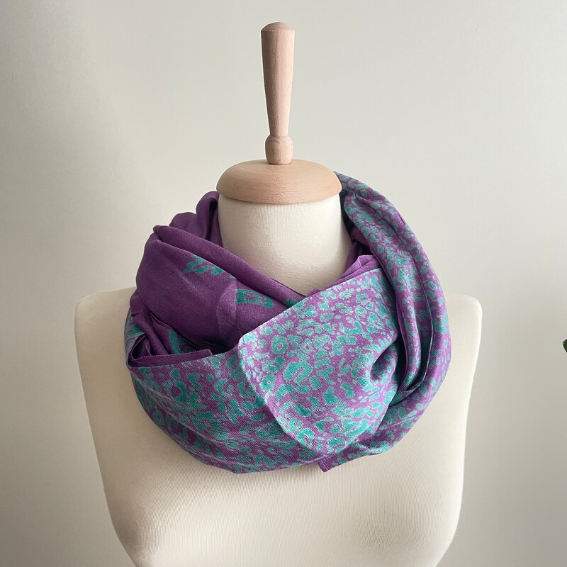 Purple Scarf - Etsy
