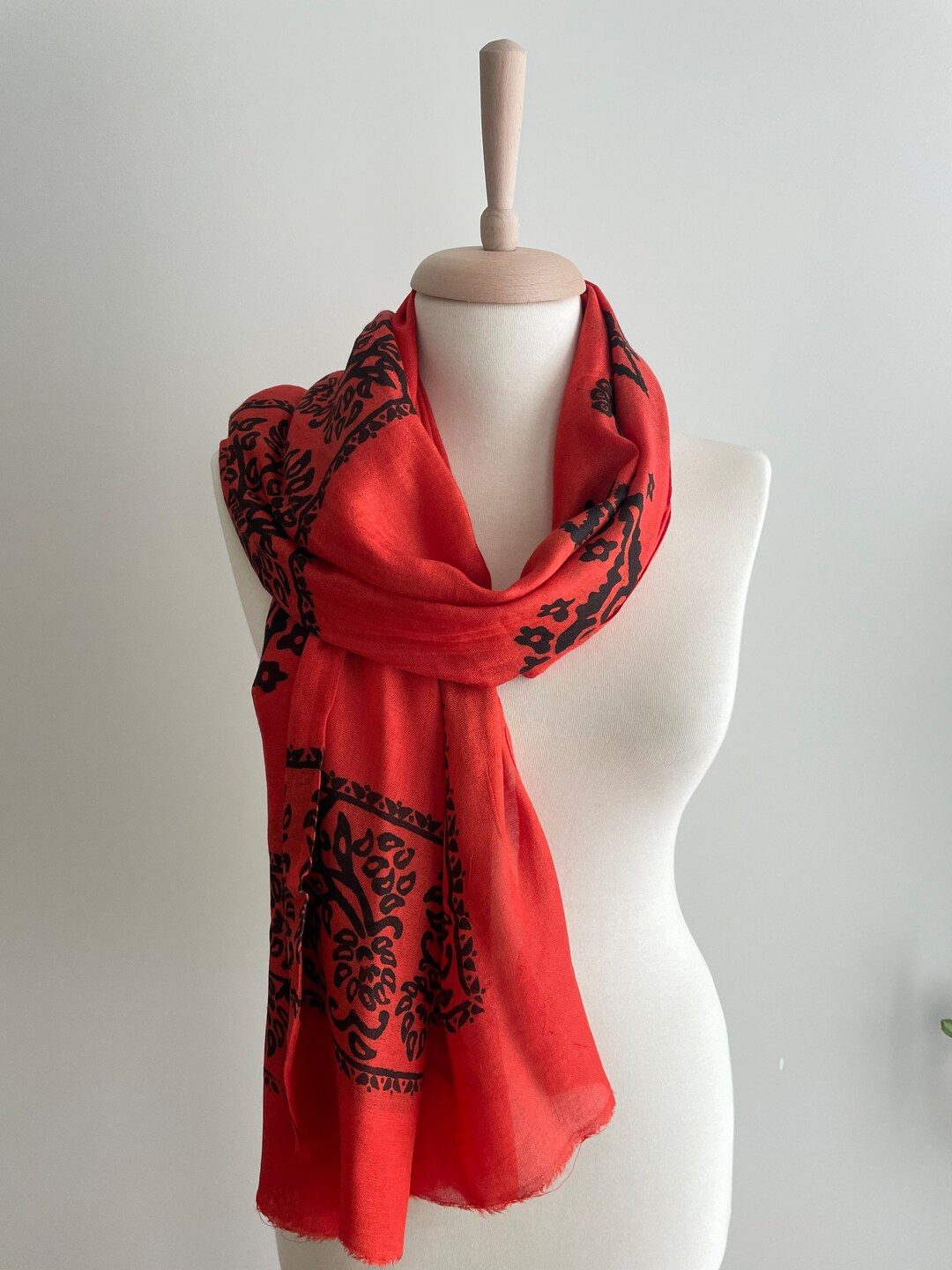 Silk Shawl Shoulder Shawl Woman Scarves Boho Chic Sarong spring Silk ...