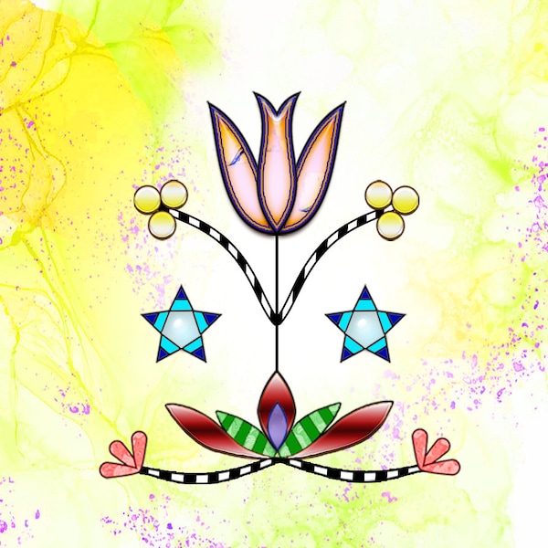 Native American Floral Design - Etsy