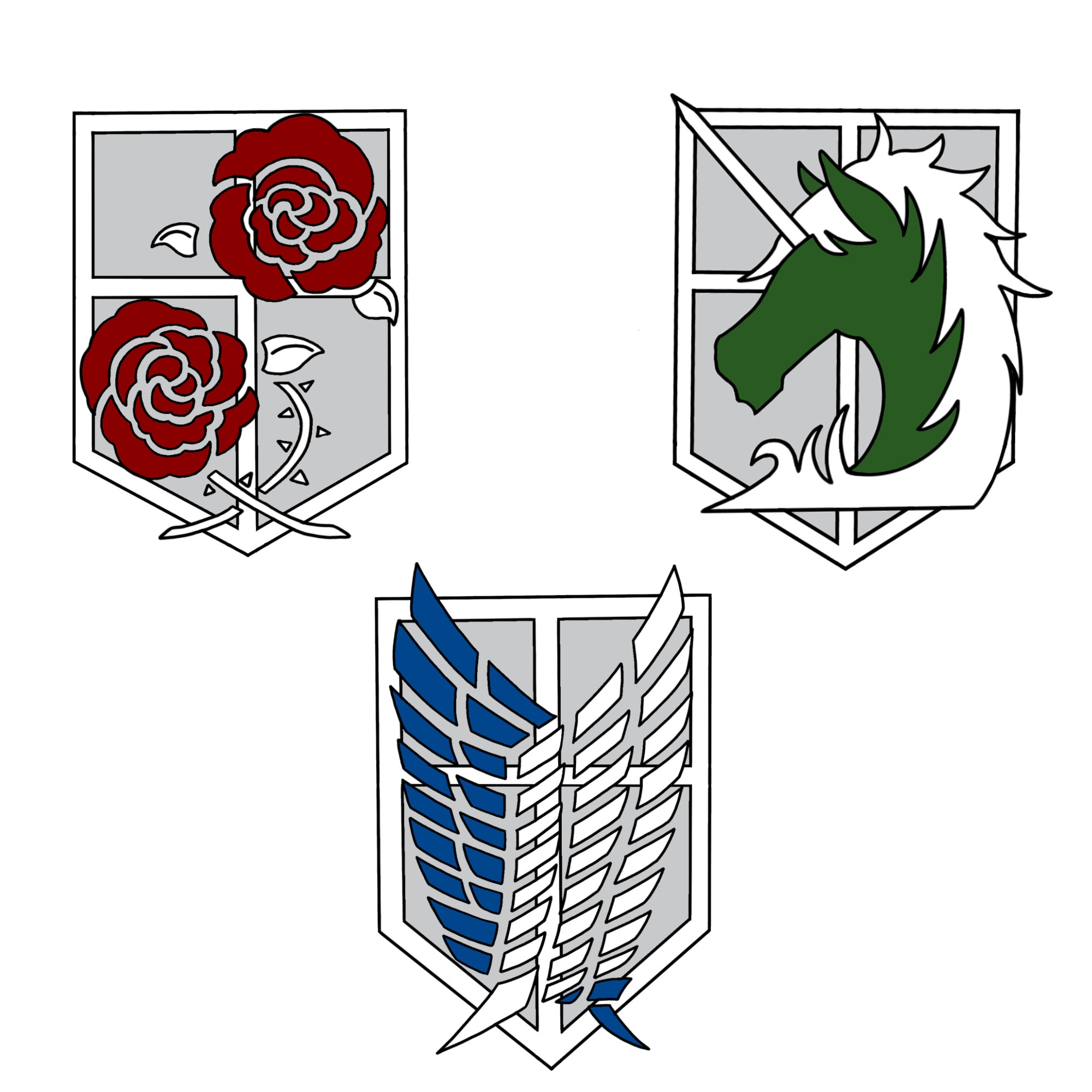 Attack On Titan Military Logos