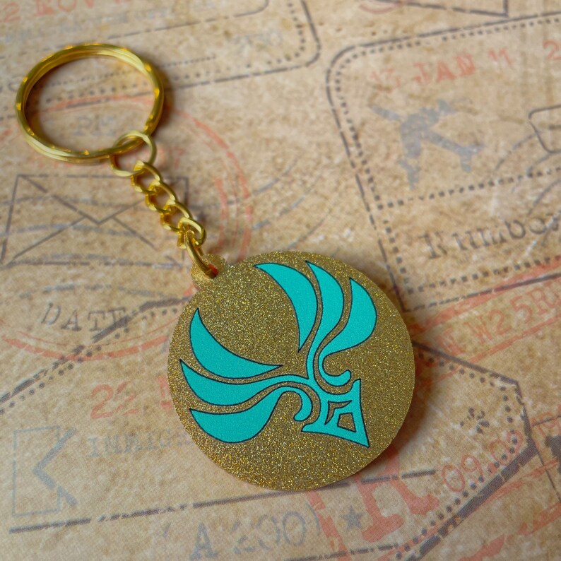 Genshin Impact Vision Keychains Cryo Anemo Geo Pyro - Etsy