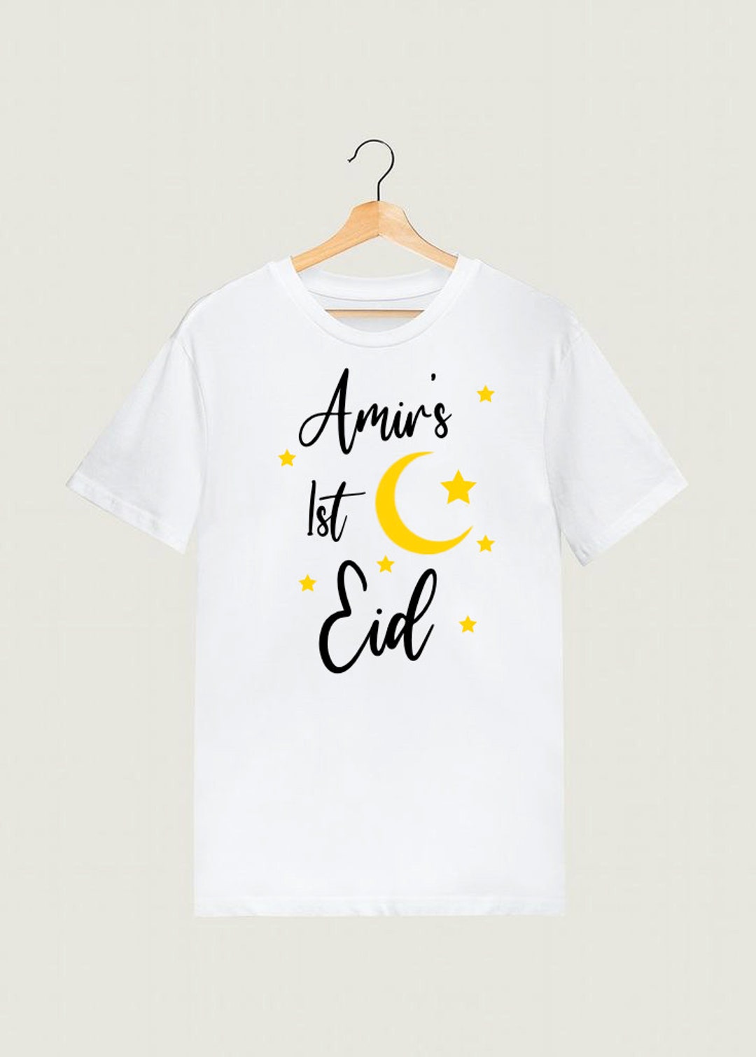Personalised First EID T-shirts for Babies, Kids and Children With Name ...
