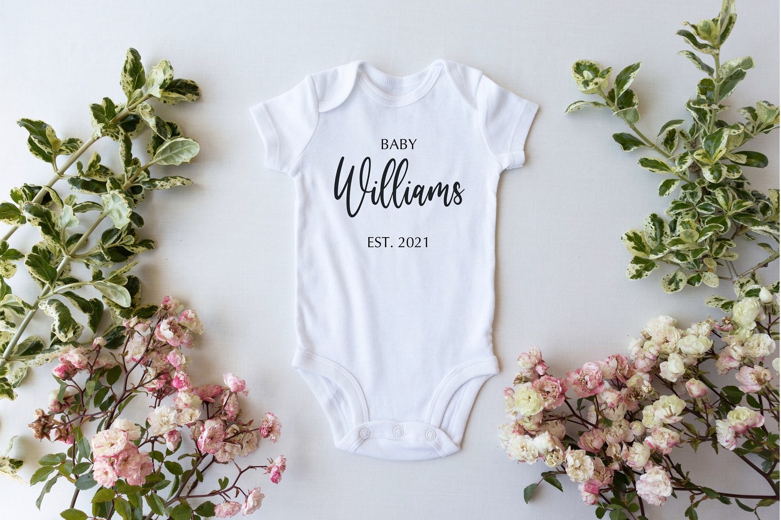 Personalised Baby Surnames Outfits - Etsy