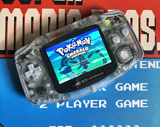 Console Nintendo Gameboy Advance Clear White With IPS V2 - Etsy