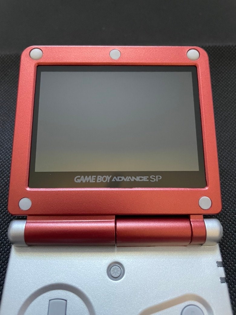 Console Gameboy Advance SP Mario Limited Edition Refurbished With IPS ...