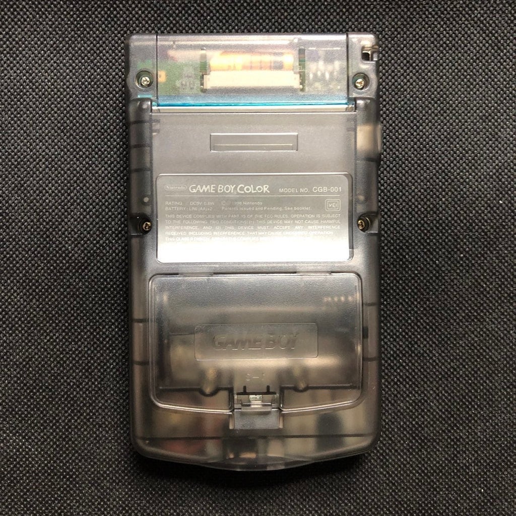 Console Gameboy Color Clear Black Refurbished With IPS V2 Backlit ...