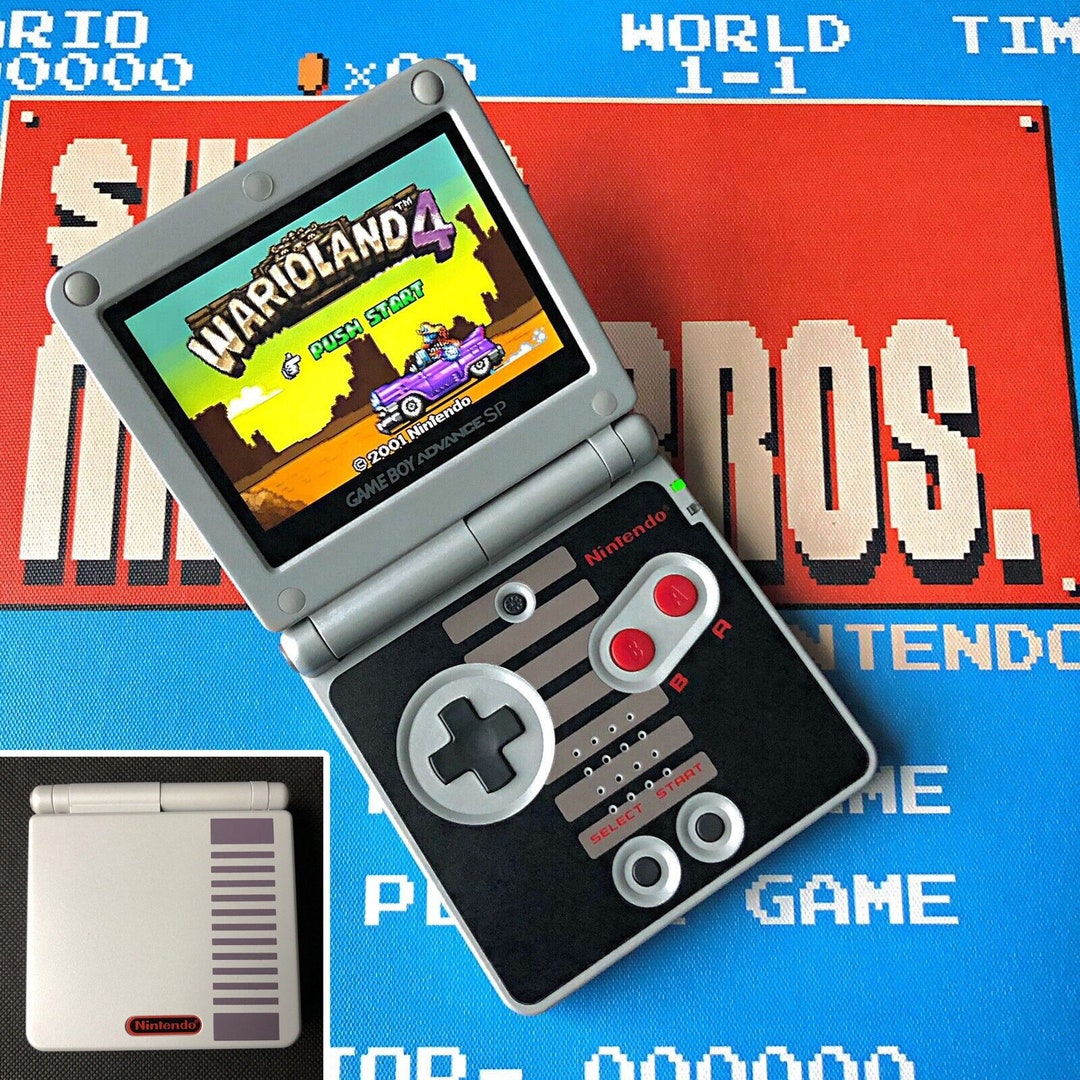 Console Gameboy Advance SP NES Edition Refurbished With IPS V2 Ags-101 ...