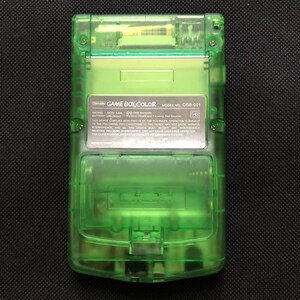 Console Gameboy Color Clear Green Refurbished With IPS V2 Backlit ...