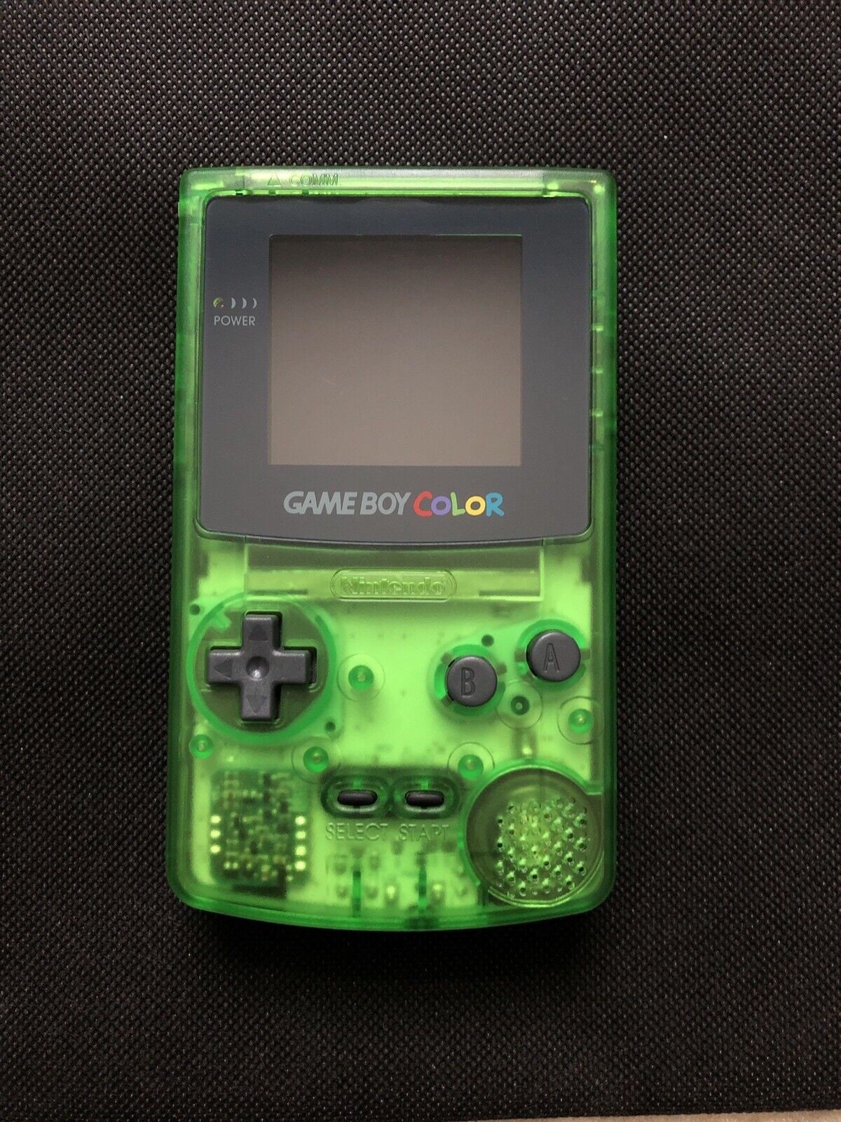 Console Gameboy Color Clear Green Refurbished With IPS V2 Backlit ...