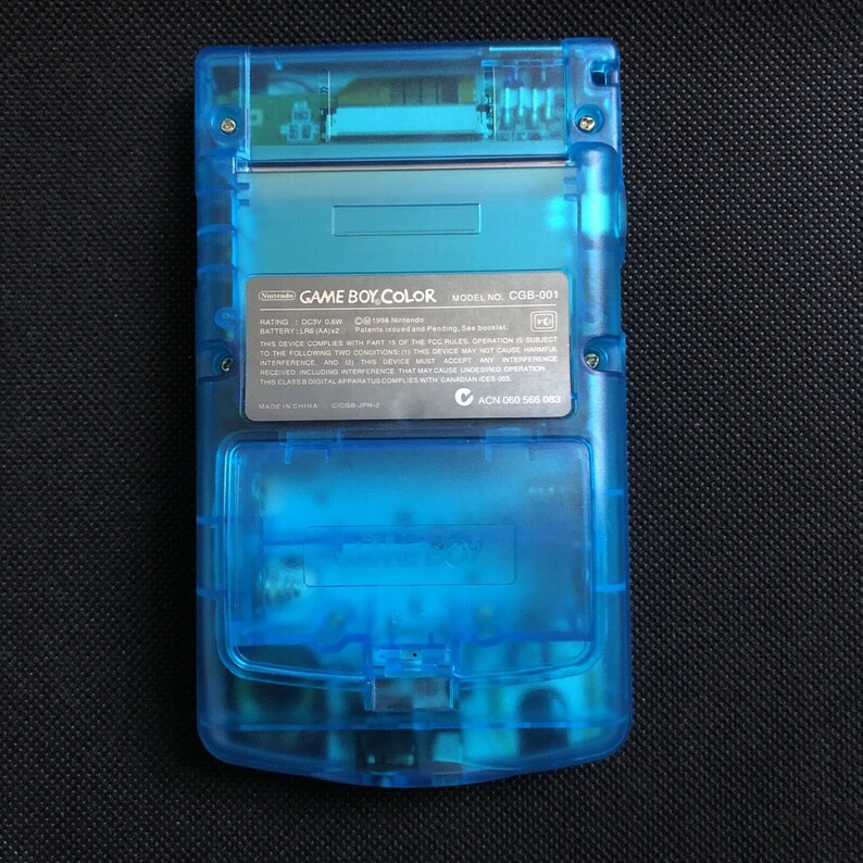 Console Gameboy Color Clear Blue Refurbished With IPS V2 - Etsy