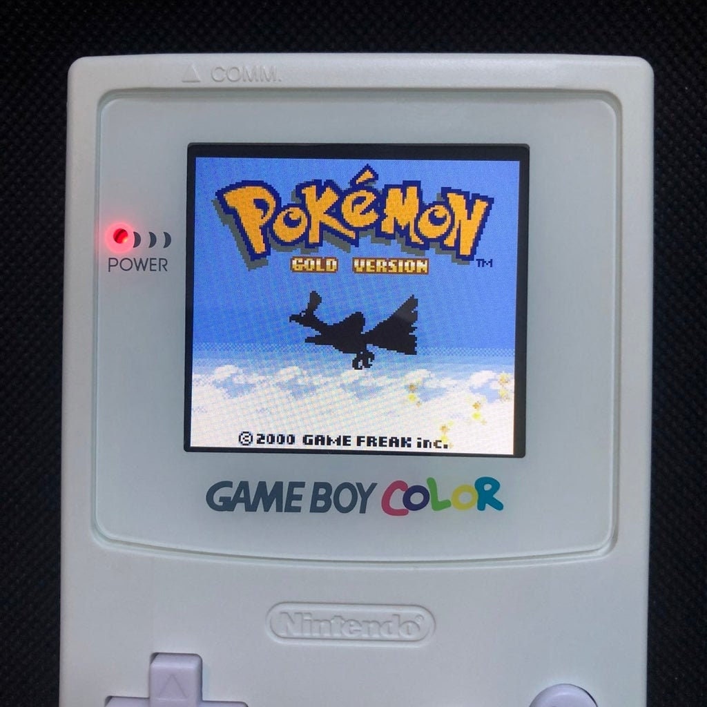 Console Nintendo Gameboy Color Full White With IPS V2 Backlit Screen - Etsy