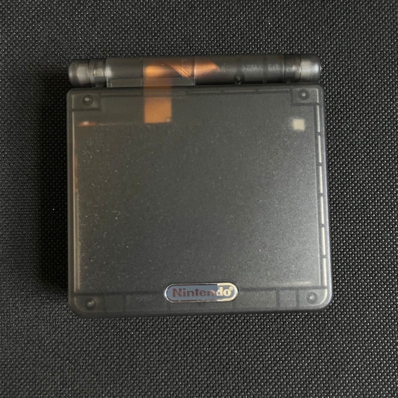 Console Nintendo Gameboy Advance SP Clear Black Refurbished With IPS V2 ...